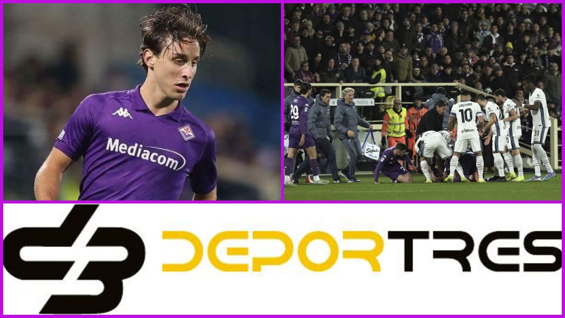 Fiorentina informa que Bove está consciente y alerta tras coma inducido ...